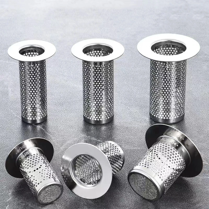 Stainless-Steel-Floor-Drain-Filter-Hair-Catcher-Shower-Sink-Strainer ...