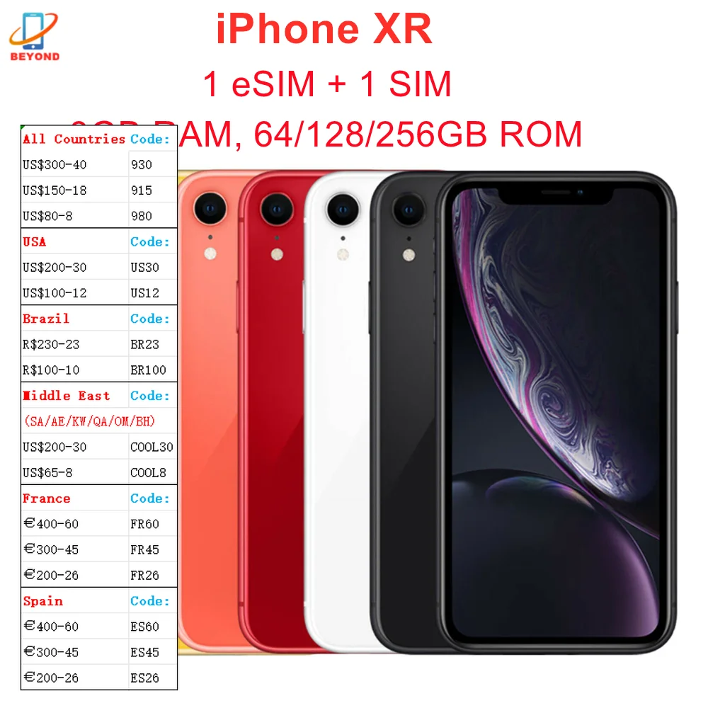 Genuine-Original-Apple-iPhone-XR-6-1-RAM-3GB-ROM-64GB-128GB-256GB-A12 ...