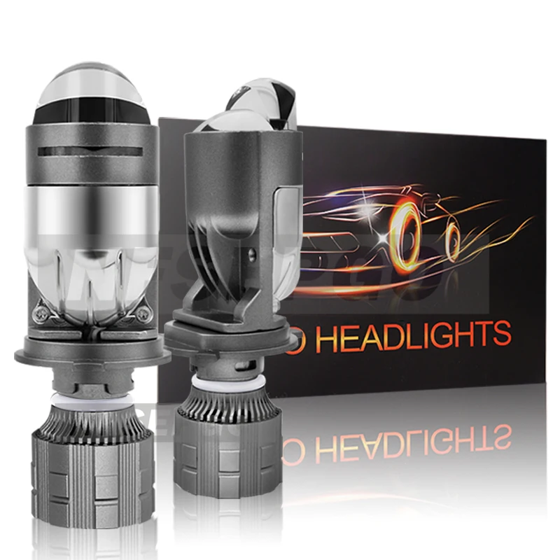Dual Lens Auto Lamp Led H4 Mini Lens H4 Bulbs Led Headlight For Cars ...