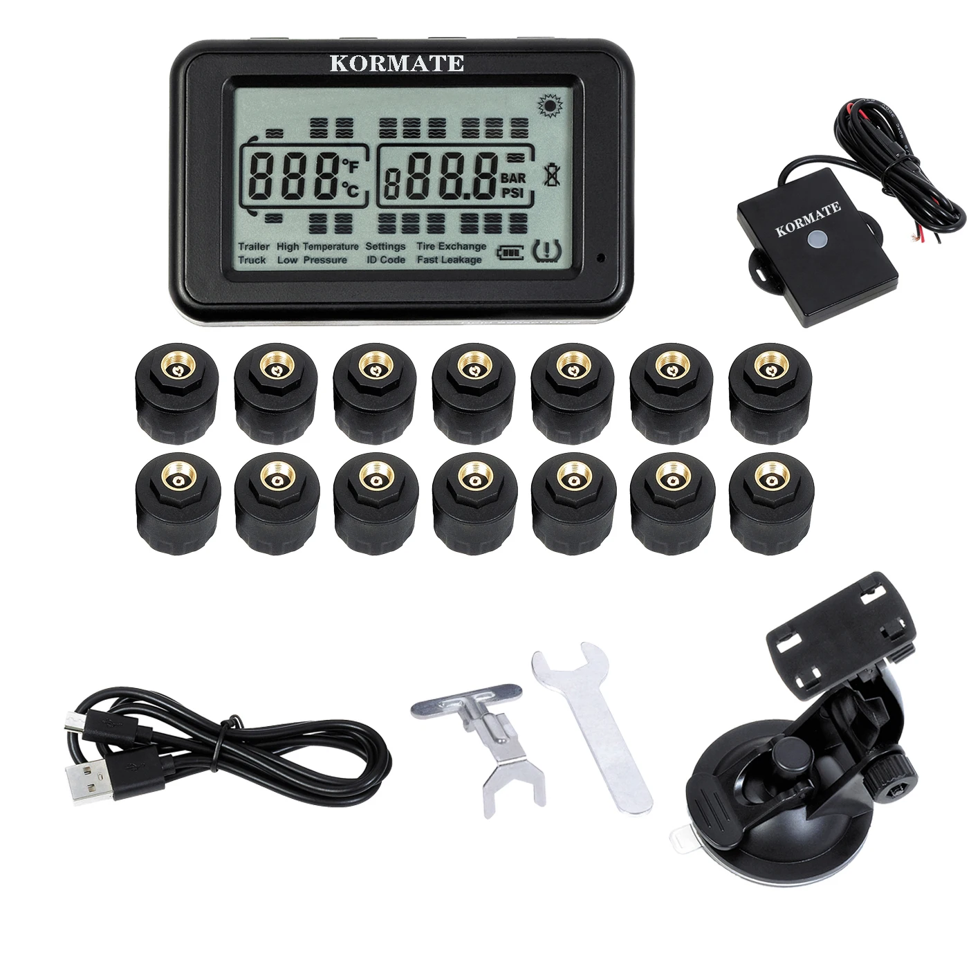 Smart Tpms 14 Wheels Stable Performance Tire Pressure Monitoring System ...