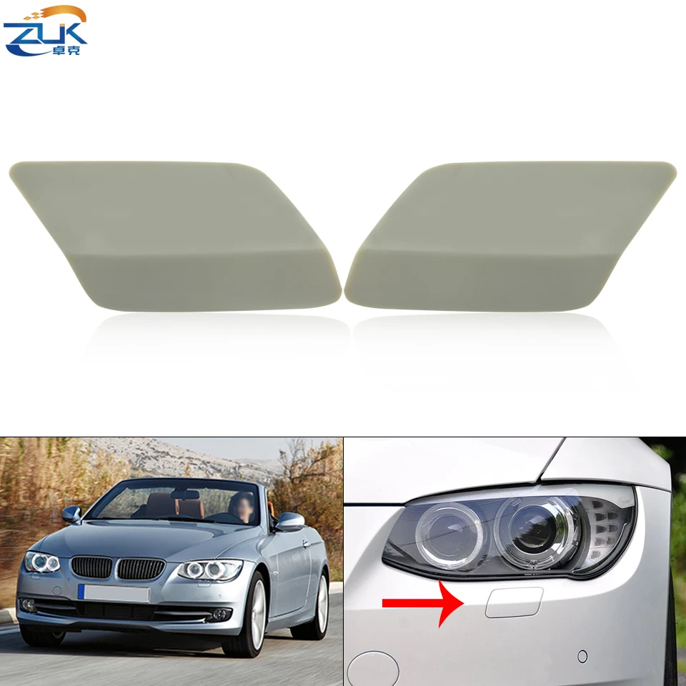 Front Headlight Headlamp Washer Nozzle Cover Cap For BMW 3 Series Coupe ...