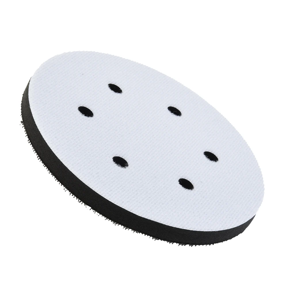 1Pc-6-Hole-6inch-150mm-Soft-Buffer-Sponge-Interface-Pad-Hook-Loop-Foam ...