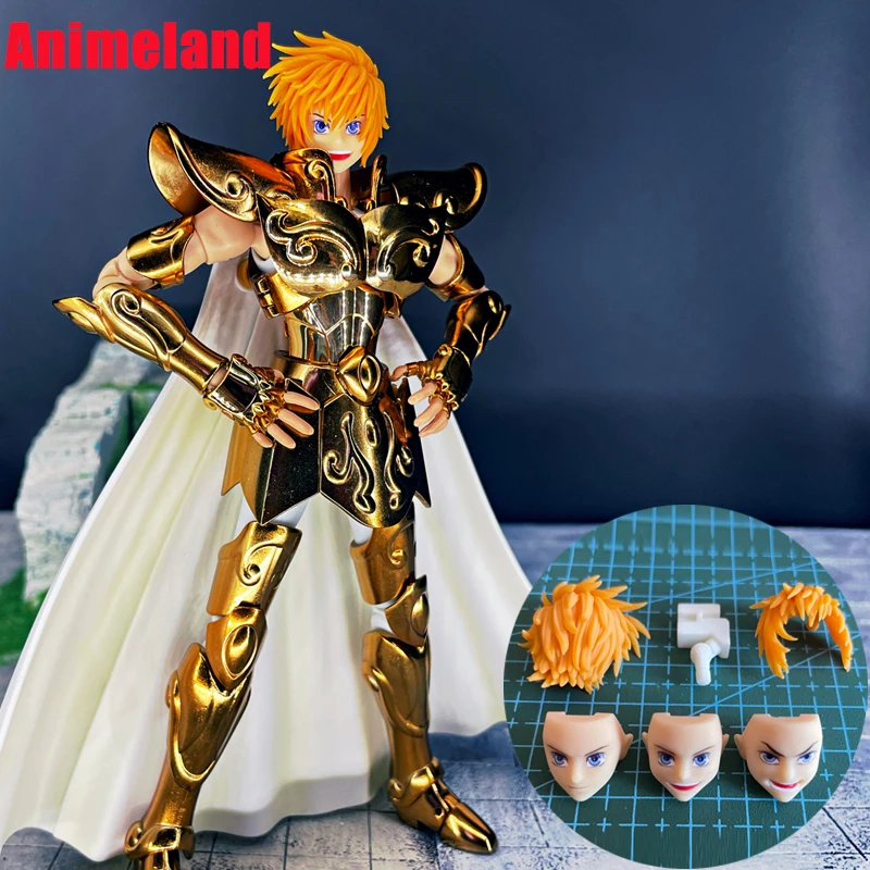Saint Seiya Myth Cloth EX León/Leo/Lion Regulus Cabeza Tallado/3 Caras+Cabello The Lost Canvas ...