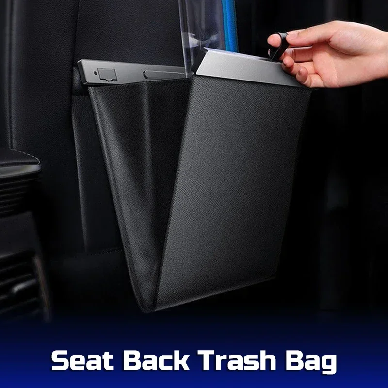 Car-Seat-Back-Storage-Bag-Magnetic-Open-Pocket-Organizer-Trash-Bin ...