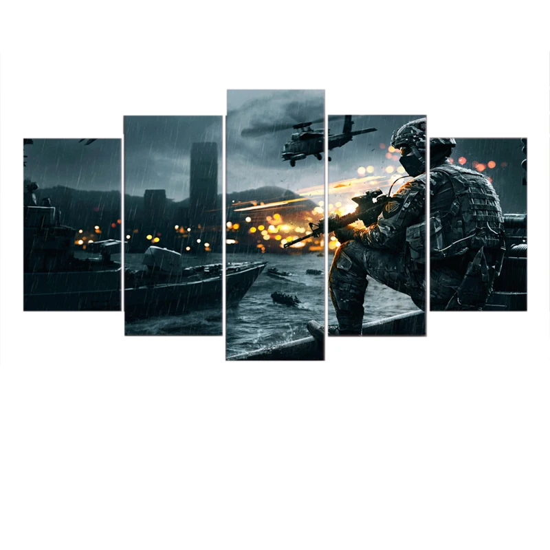 Battlefield 5 Panel Poster Wall | Home Photos Living Room | Painting ...