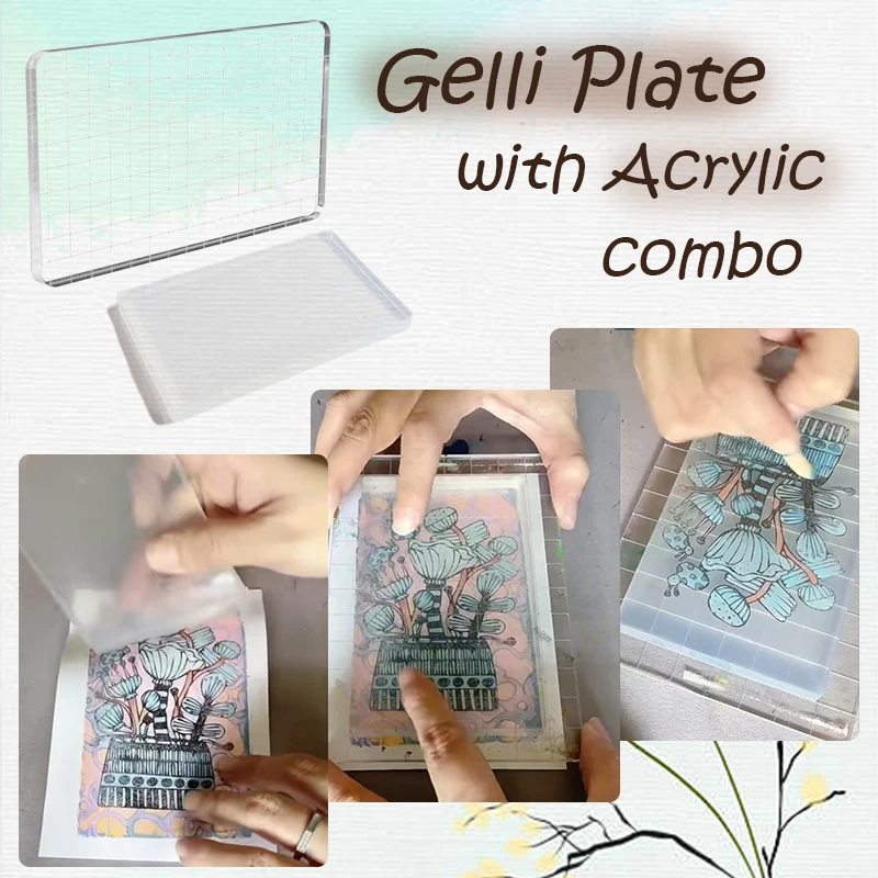 Pro-Clear-Gelli-Plate-Acrylic-Board-Set-for-Quick-Art-Printmaking-and ...