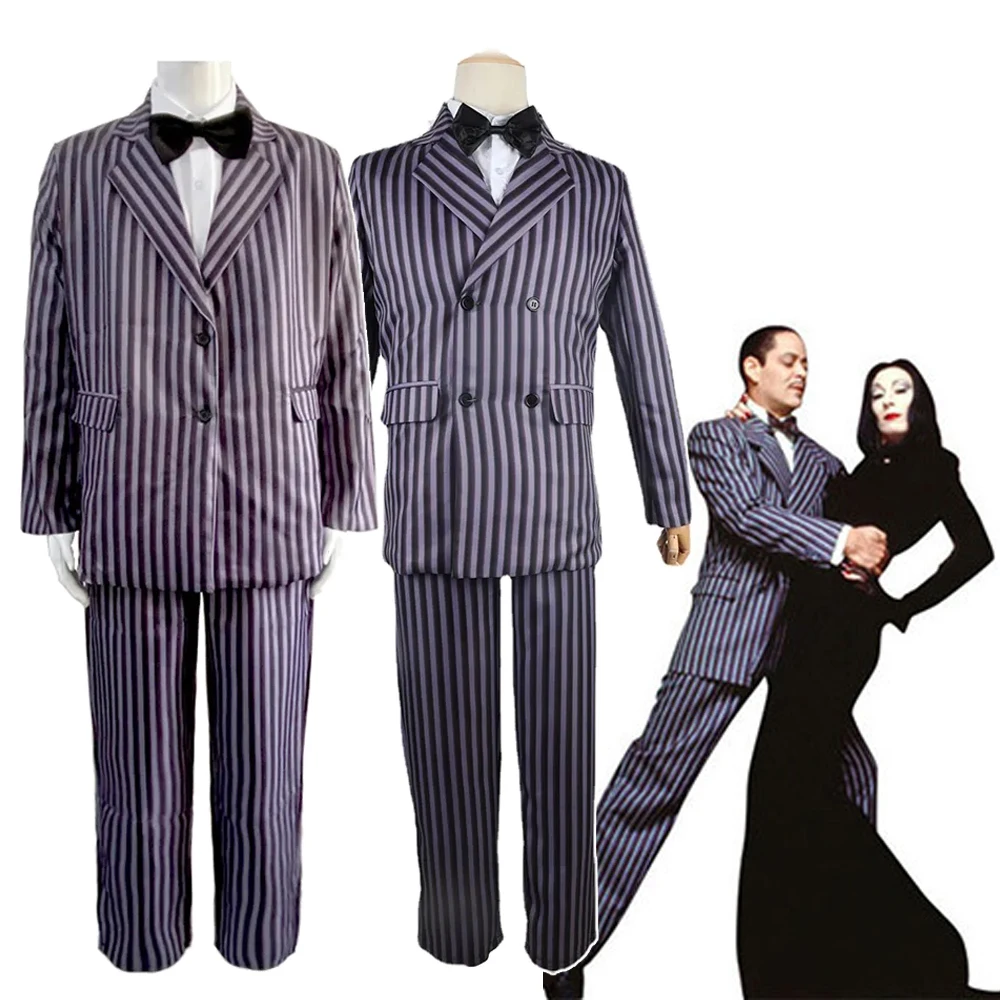 Gomez Addams Cosplay Costumes Suit Movie Wednesday Role Play Uniform ...