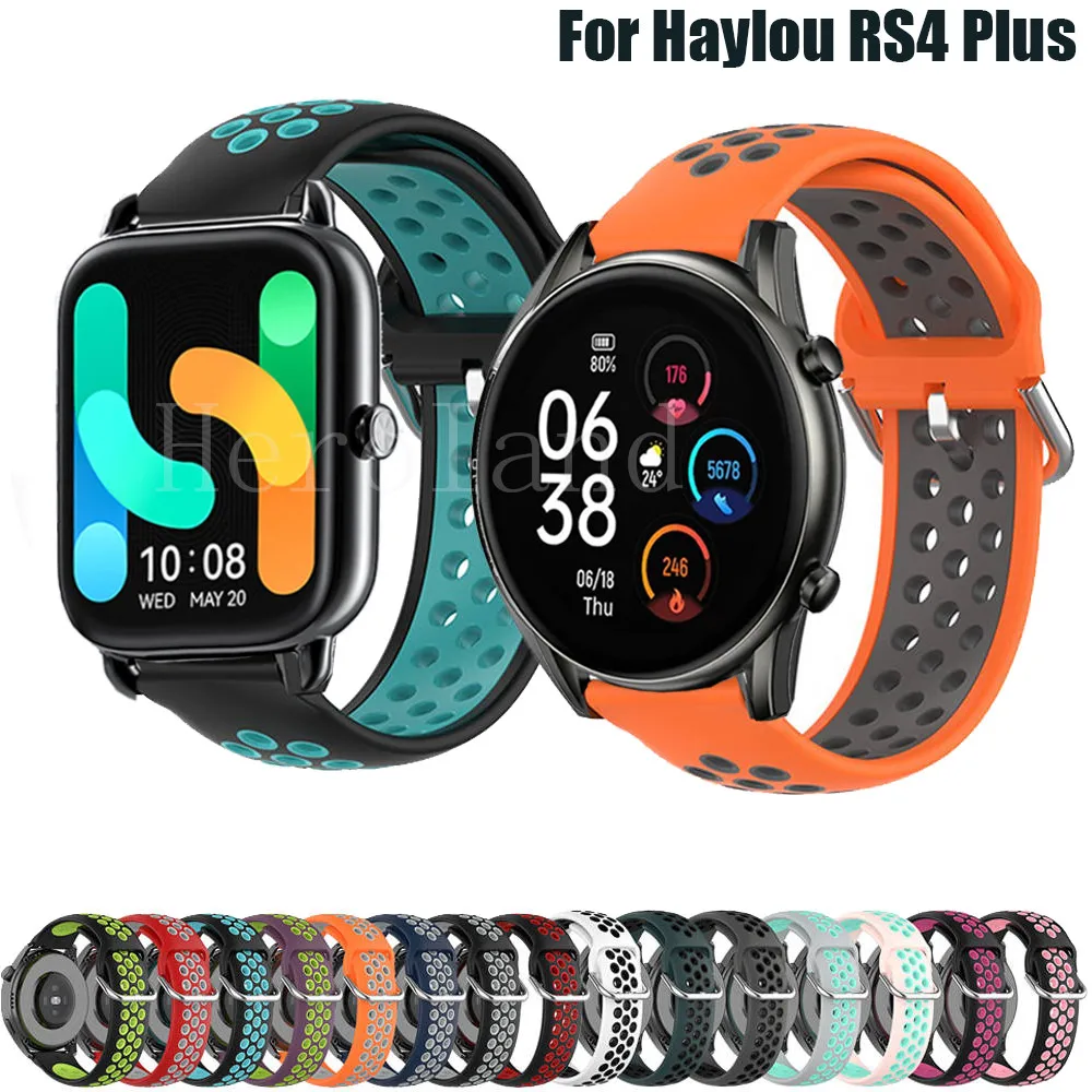 Strap For Haylou Rs4 Plus Ls02 Smart Watch Band 20mm Silicone Watchband ...
