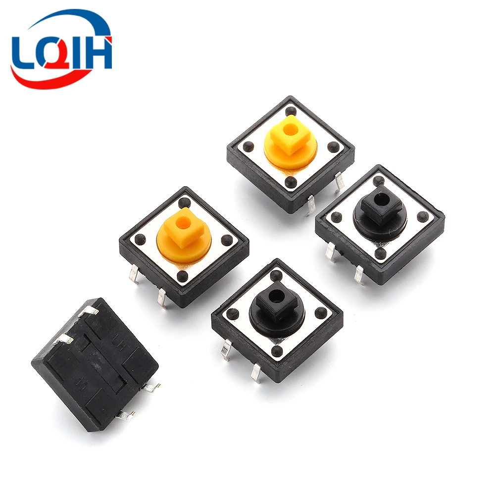 20PCS-12x12x7-3-mm-4Pin-DIP-Tactile-Switches-Square-Push-Button-Tact ...