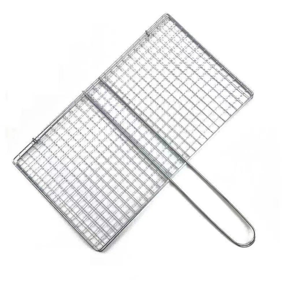 Iron-Grilled-Fish-Net-Durable-Barbecue-Net-With-Anti-scalding-handle-Hot-Silvery-Vegetable-Clip ...