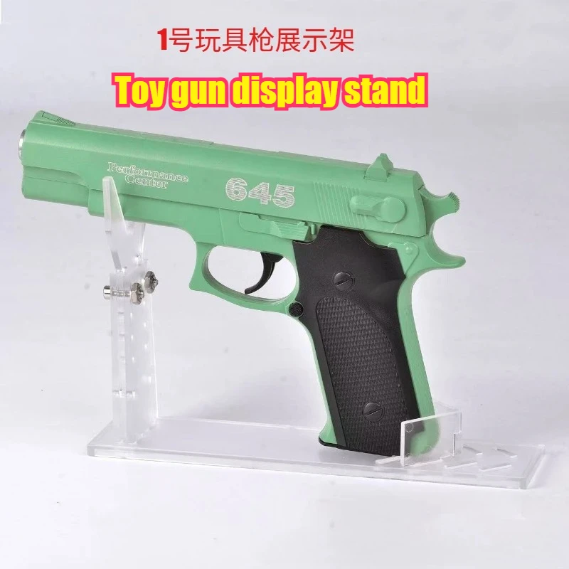 Clear Acrylic Hand Gun Display Stand Pistol Rack Holder For Adjustable ...