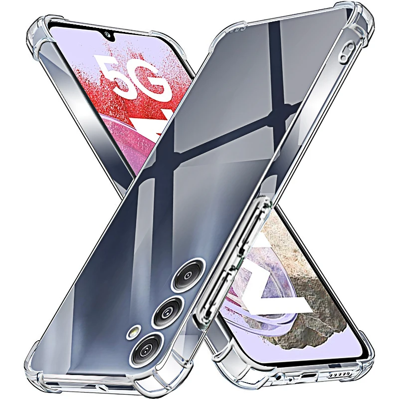 Protective Case for Samsung Galaxy M34 M54 M14 M04 Clear Transparent ...