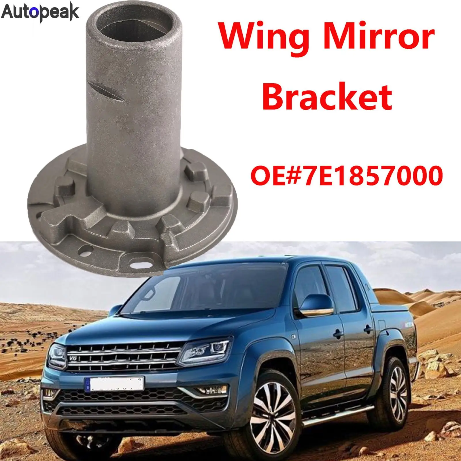 For-VW-Amarok-2010-2023-Transporter-T5-T6-2003-2023-Silver-Wing-Mirror ...