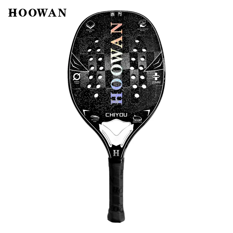 HOOWAN-CHIYOU-Beach-Tennis-Racket-T700-Carbon-Fiber-24K-Mega-Grit ...