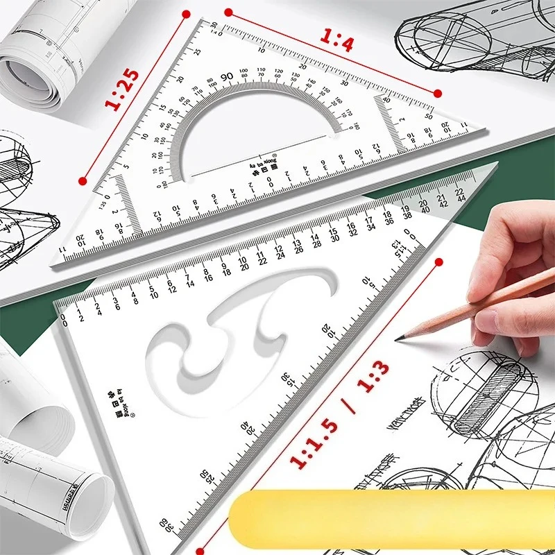 Engineering Machinery Drawing Tool Set Professional Drawing Tool Kit ...