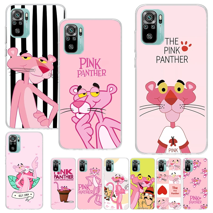 Pink Panther Cartoon Print Soft Case For Xiaomi Redmi Note 11s 11t 10s ...
