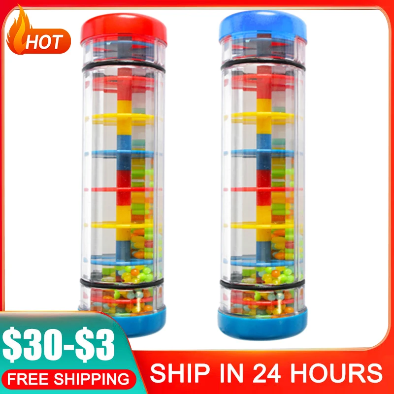 Rainbow-Hourglass-Rain-Rainmaker-Rain-Stick-Musical-Toy-Raindrop-Sound ...
