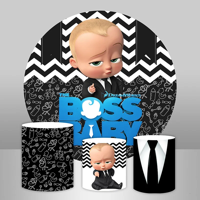 Baby-Boss-Photo-Backdrop-Boss-Birthday-Party-Round-and-Cylinder-Covers ...