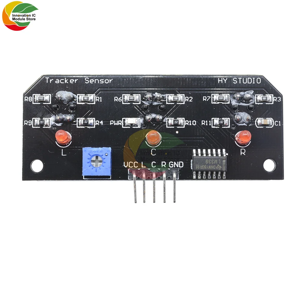 M-dulo-de-Sensor-de-pista-de-l-nea-infrarroja-de-3-canales-Detector-de ...