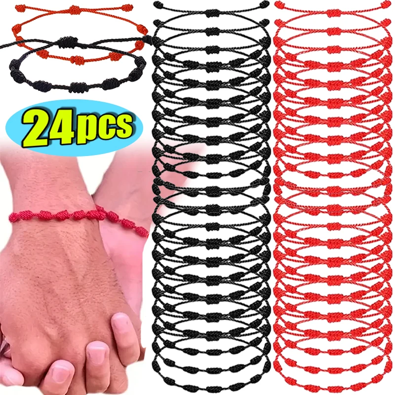 Lucky-Red-Evil-Eye-String-Bracelet-for-Protection-Lucky-Amulet-and ...