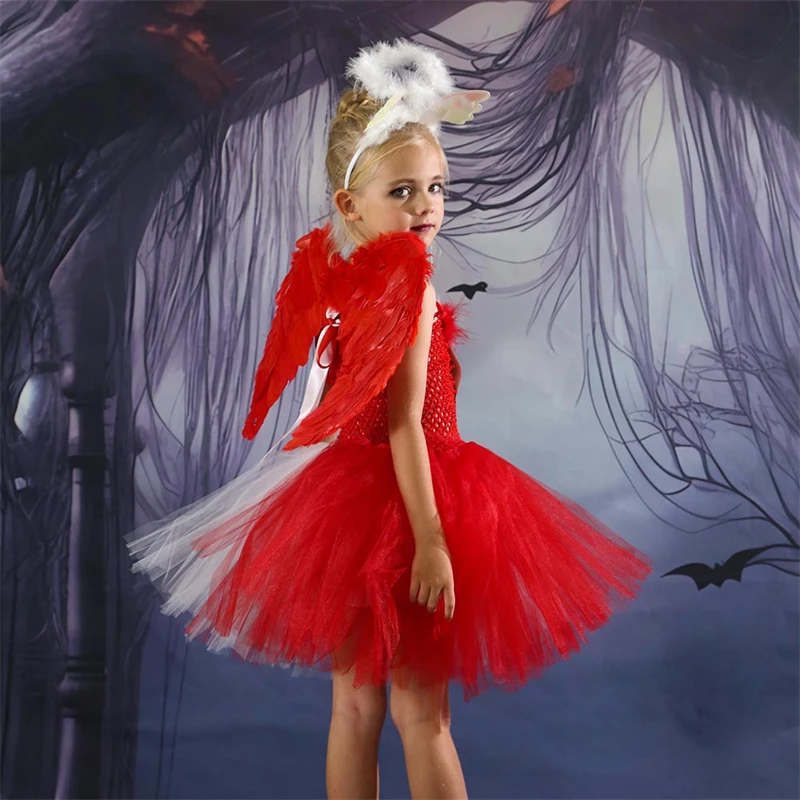 Half Angel Half Devil Costume For Women