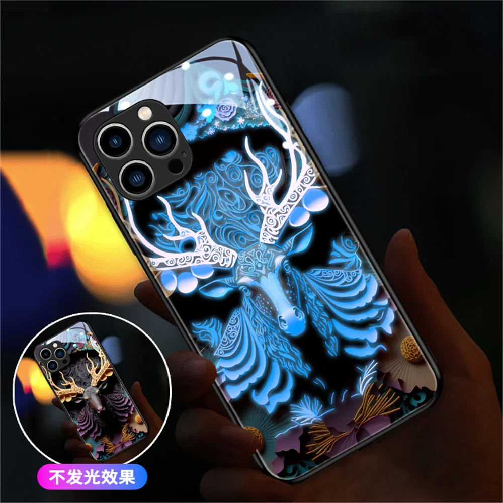 Paper-Folding-Painting-Luxury-Elk-LED-Light-Up-Glowing-Luminous-Phone ...
