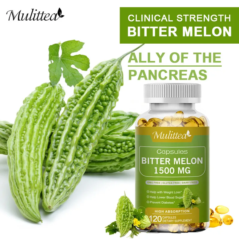 Mulittea-Organic-Bitter-Melon-Extract-Capsules-Blood-Sugar-Balance ...