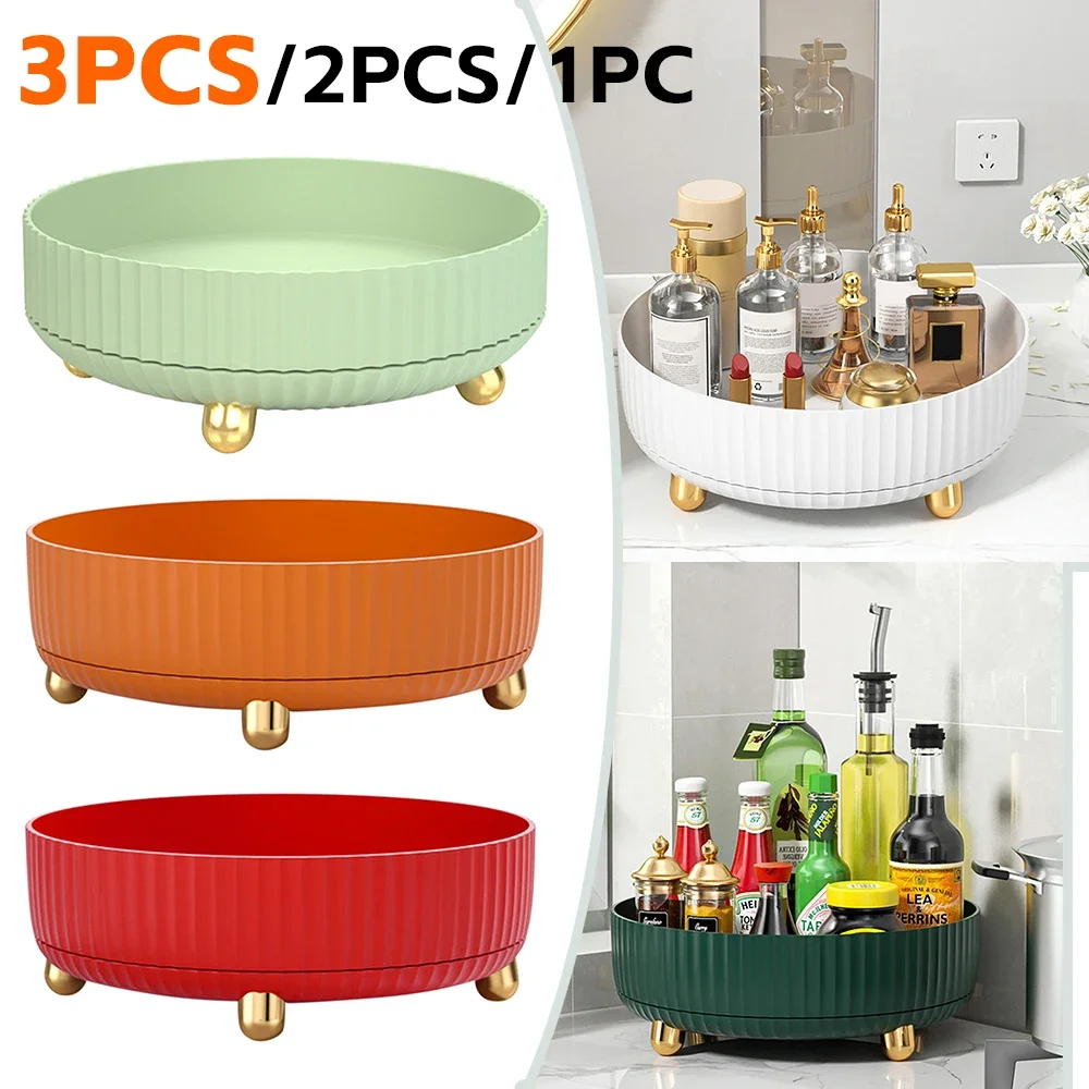 360-Rotation-Spice-Rack-Non-Skid-Pantry-Cabinet-Turntable-Storage-Bin ...