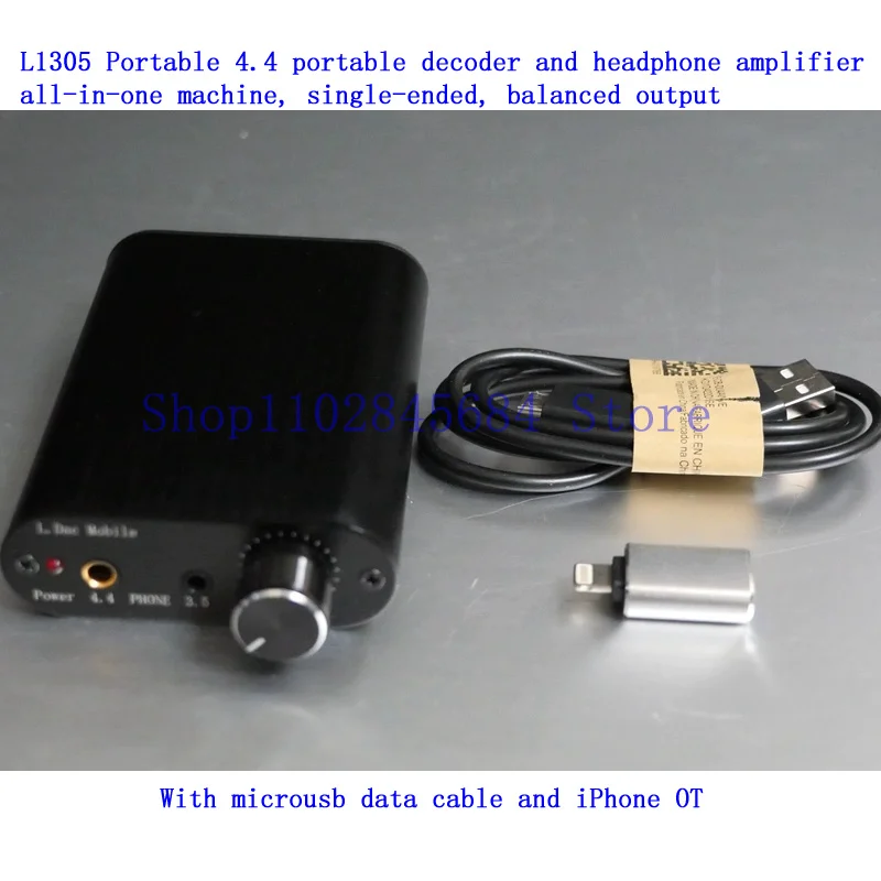 ポータブルデコーダーとヘッドフォンアンプ,統合マシン,tda1305チップ,4.4,l1305,シングルエンド,バランス出力 ...