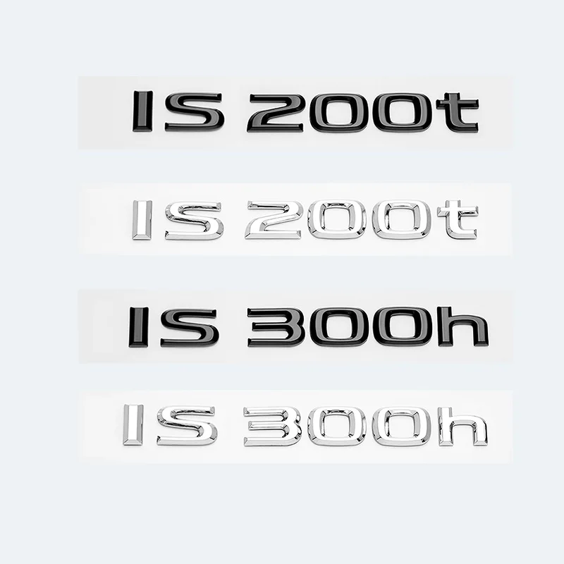 Chrome Black IS200 IS250 IS300 IS300h IS200t IS500 HYBRID Letters ...