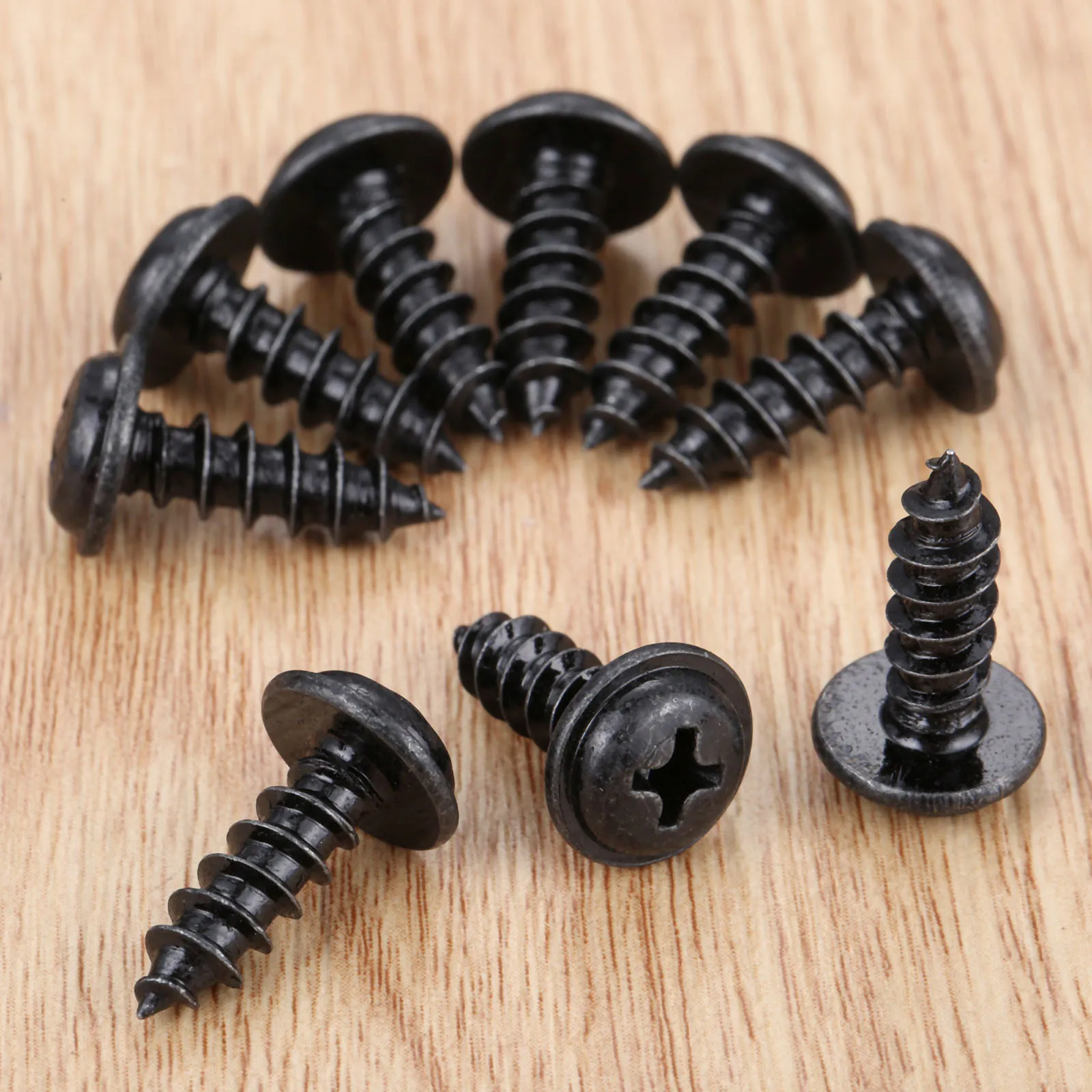 50pcs Car Clips Round Head Phillips Tapping Screw Bolts 5mm Hole Metal ...