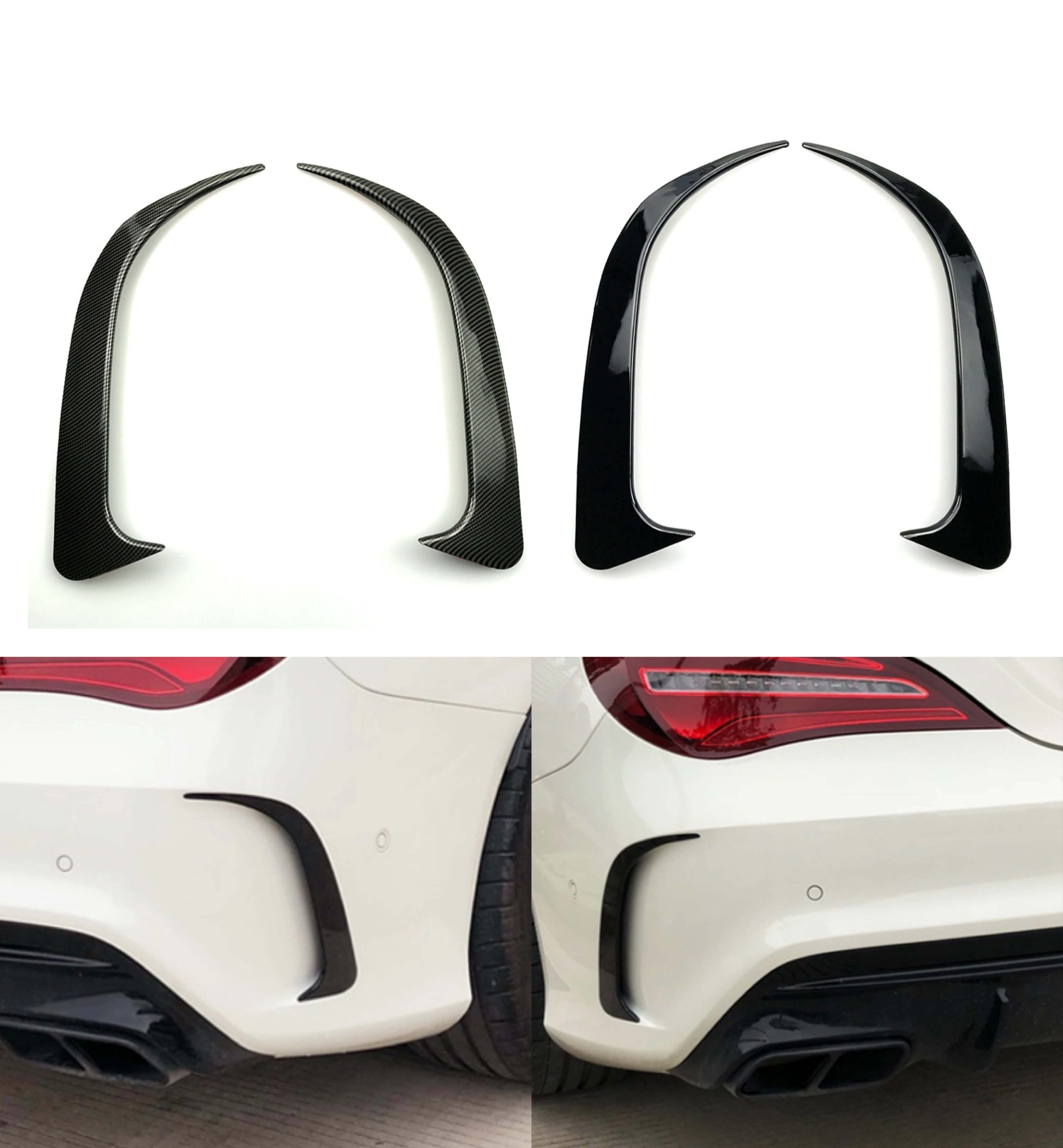 Car-Rear-Bumper-Spoiler-Air-Vent-Cover-Side-Fit-For-Mercedes-Benz-CLA ...