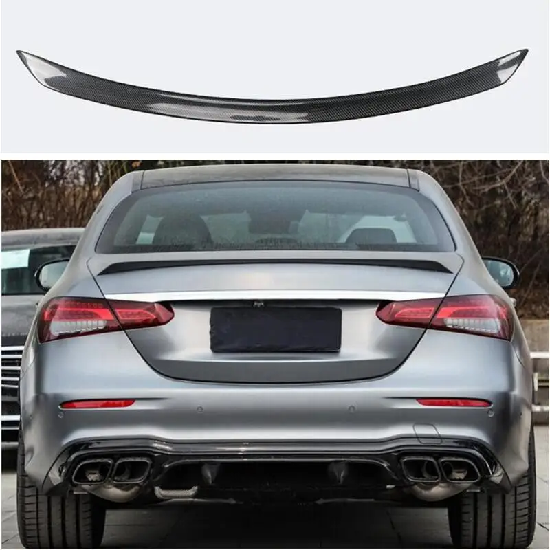 Voor Mercedes Benz E Klasse W213 E200 E260 E300 E63S 2021 2022 2023 Real Carbon Fiber Spoiler ...