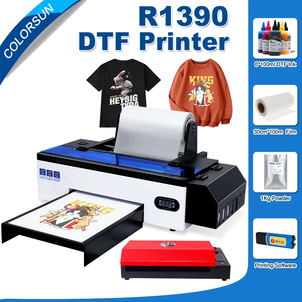 Colorsun Dtf Printer A3 Direct To Film Printer Epson R1390 Dtf Printing ...