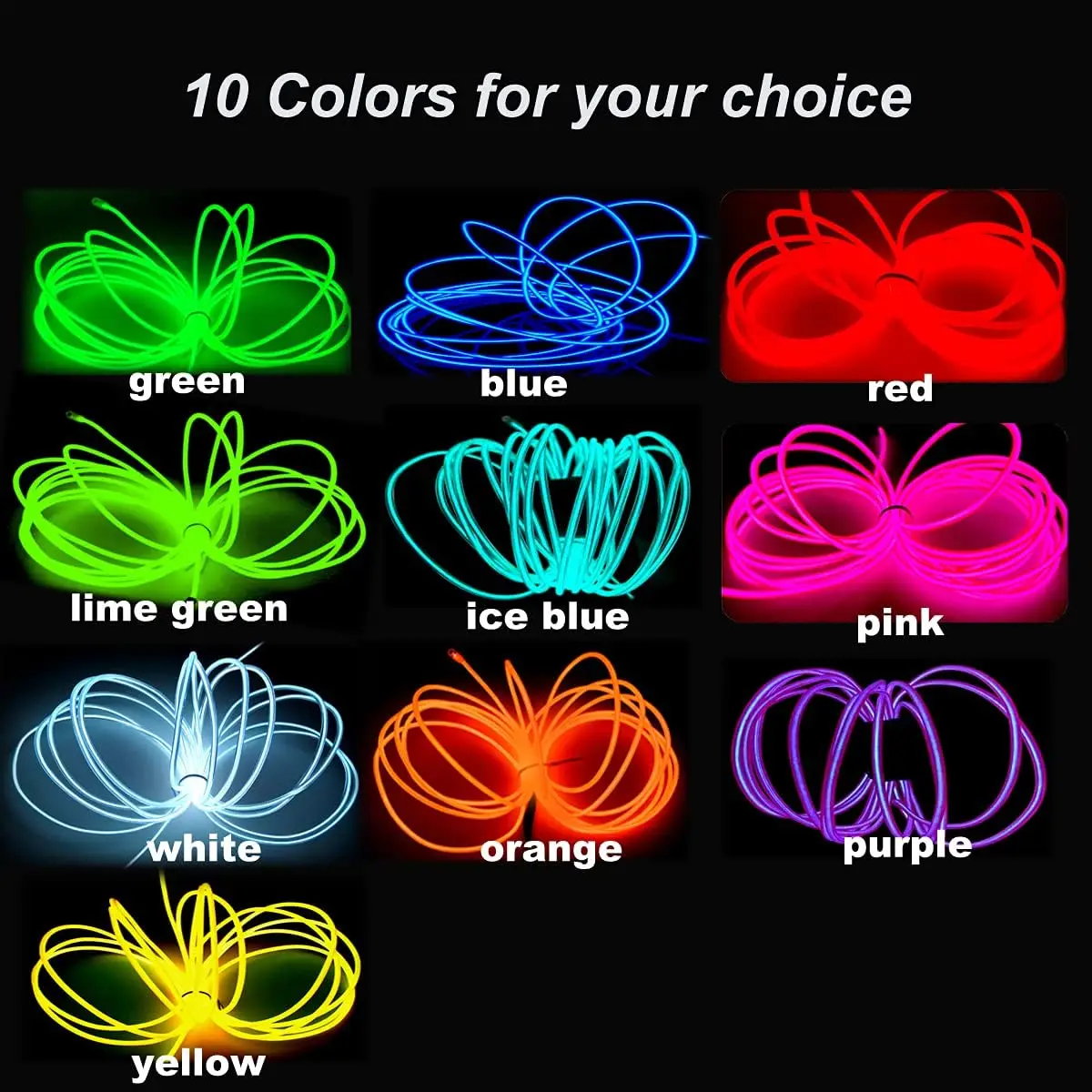 1pcs-Glow-EL-Wire-El-Wire-Portable-El-Wire-Neon-Wearable-LED-Light ...