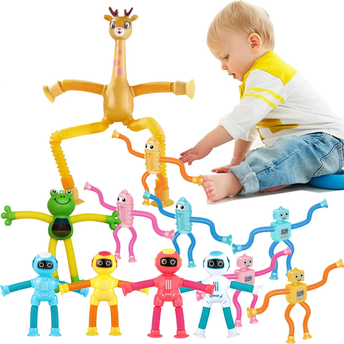 Child-Suction-Cup-Toy-Pop-Stretch-Tubes-Stress-Relief-Toddlers ...