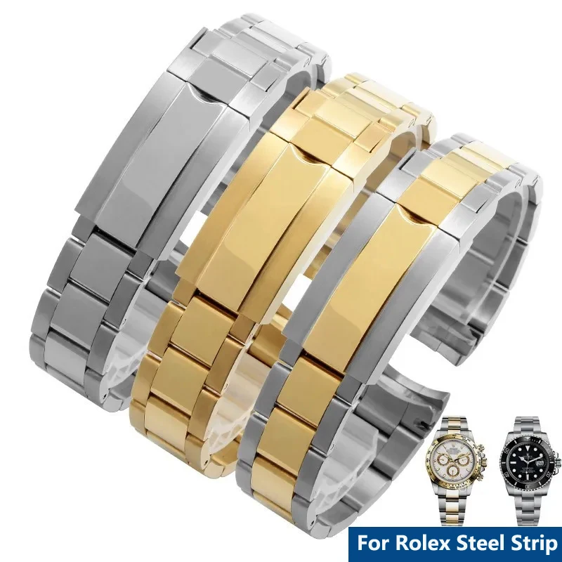 Watch Bracelet for Rolex DAYTONA GMT SUBMARINER Watch Accessories Metal ...