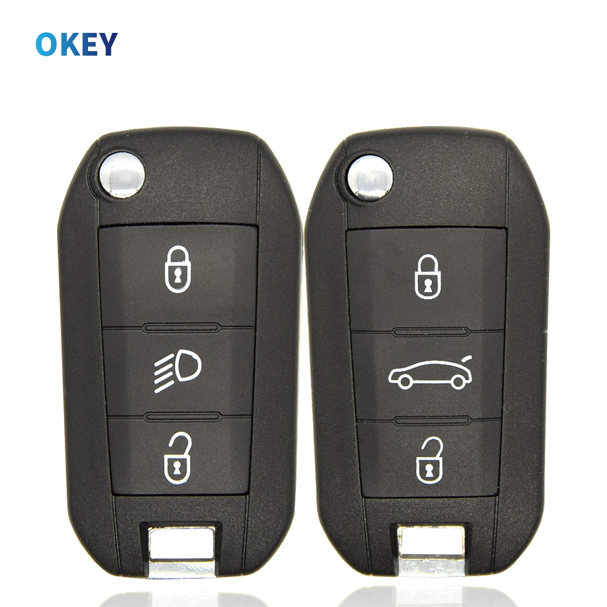 Okey-Remote-Car-Key-Shell-Replacement-Case-For-Peugeot-508-208-2008-308 ...