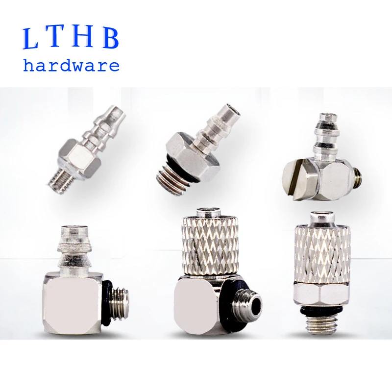 5Pcs-Male-Thread-Mini-Pneumatic-Pipe-Connector-M3-M4-M5-M6-Screw ...