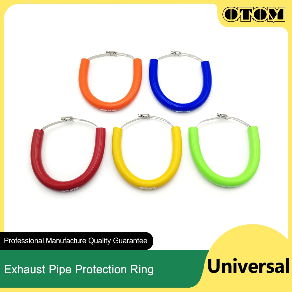 OTOM-Universal-Motorcycle-Exhaust-Pipe-Protection-Ring-Muffler-Rubber ...