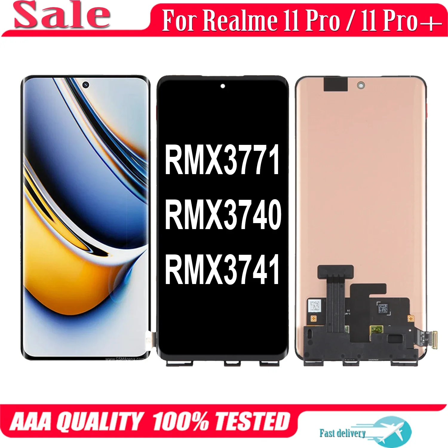 AMOLED-For-Realme-11-Pro-Plus-RMX3771-RMX3740-RMX3741-LCD-Display-Touch ...