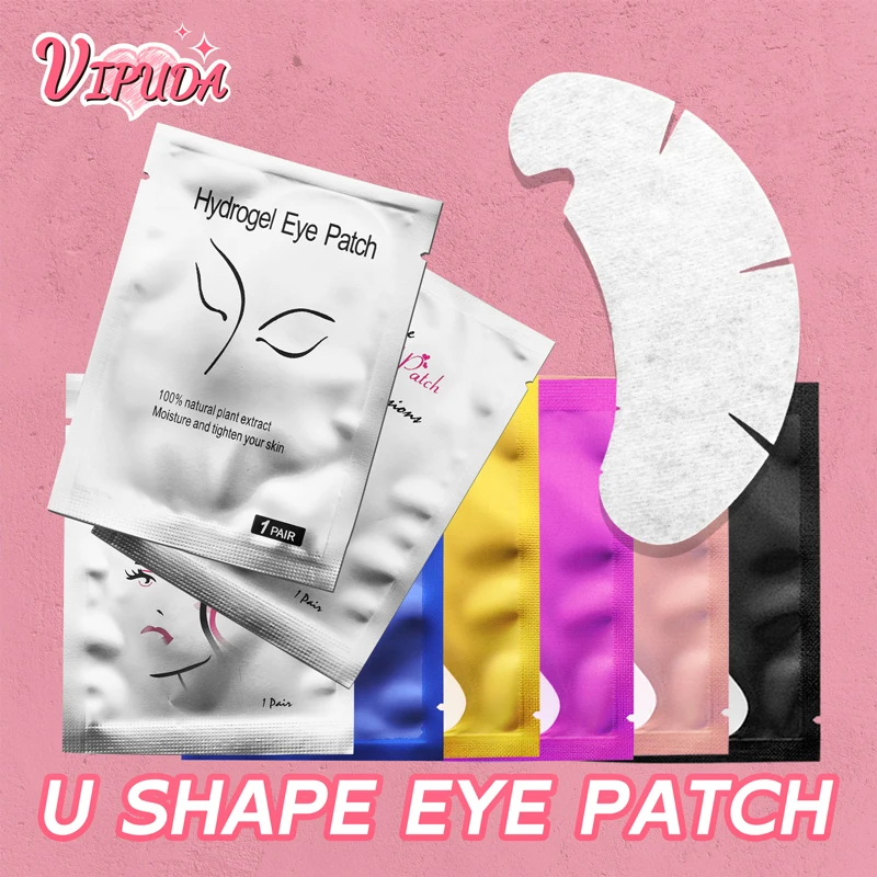 Vipuda 100Pairs Eyelash Extension U Shape Notch Eye Patch Mat Under Eye ...