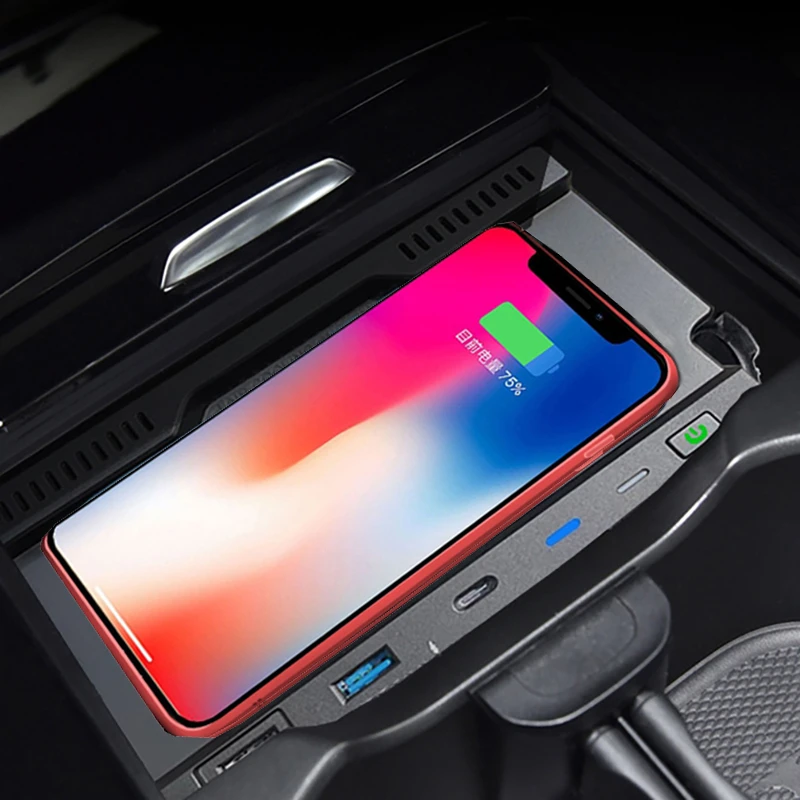 Car QI wireless charger fast phone charger charging pad plate for ...