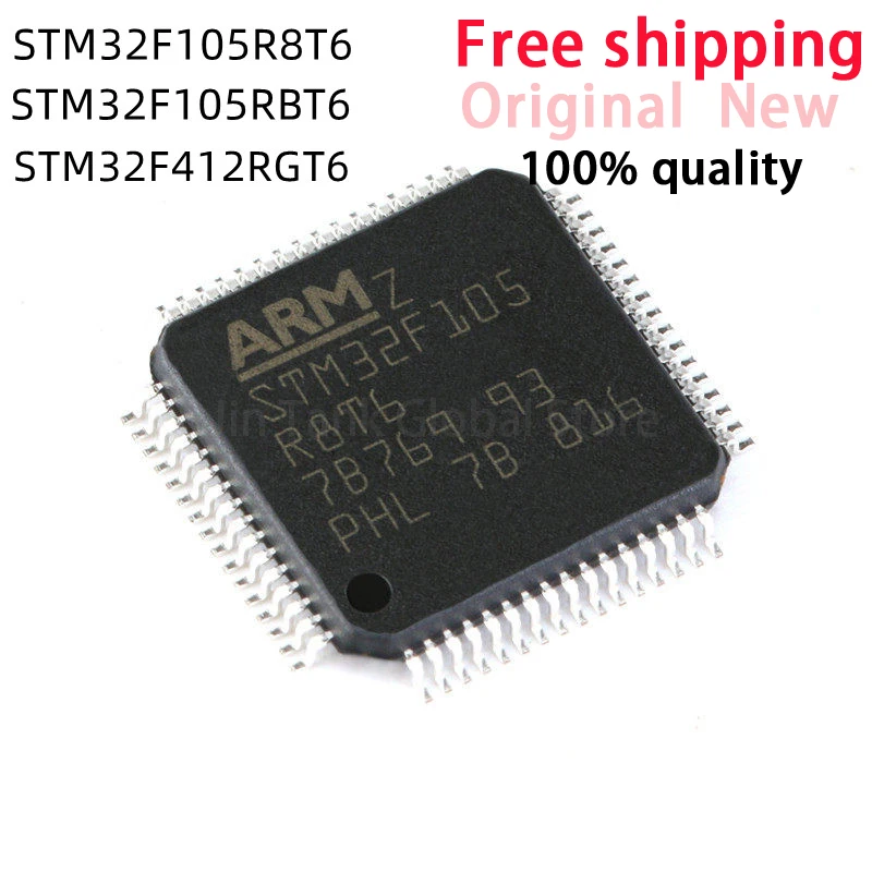 1piece-100-New-STM32F105R8T6-STM32F105RBT6-STM32F412RGT6-STM32F105-R8T6-STM32F105-RBT6-STM32F412 ...