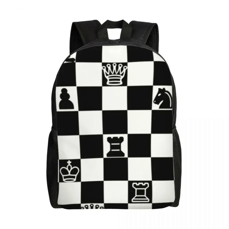 Custom-Fashion-Chess-Backpacks-Women-Men-Casual-Bookbag-for-School ...