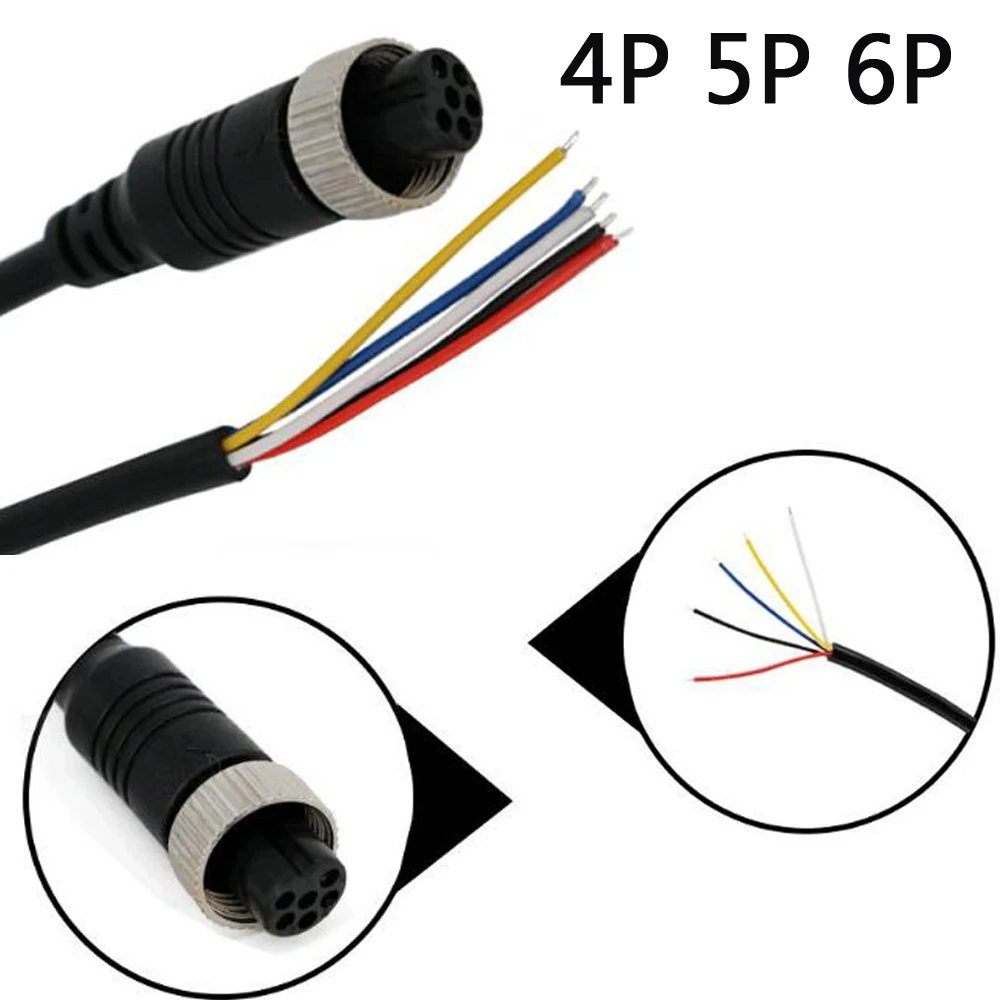 6P-5-pin-4-pin-Video-line-For-Car-Rear-View-camera-Bus-monitoring-cable ...