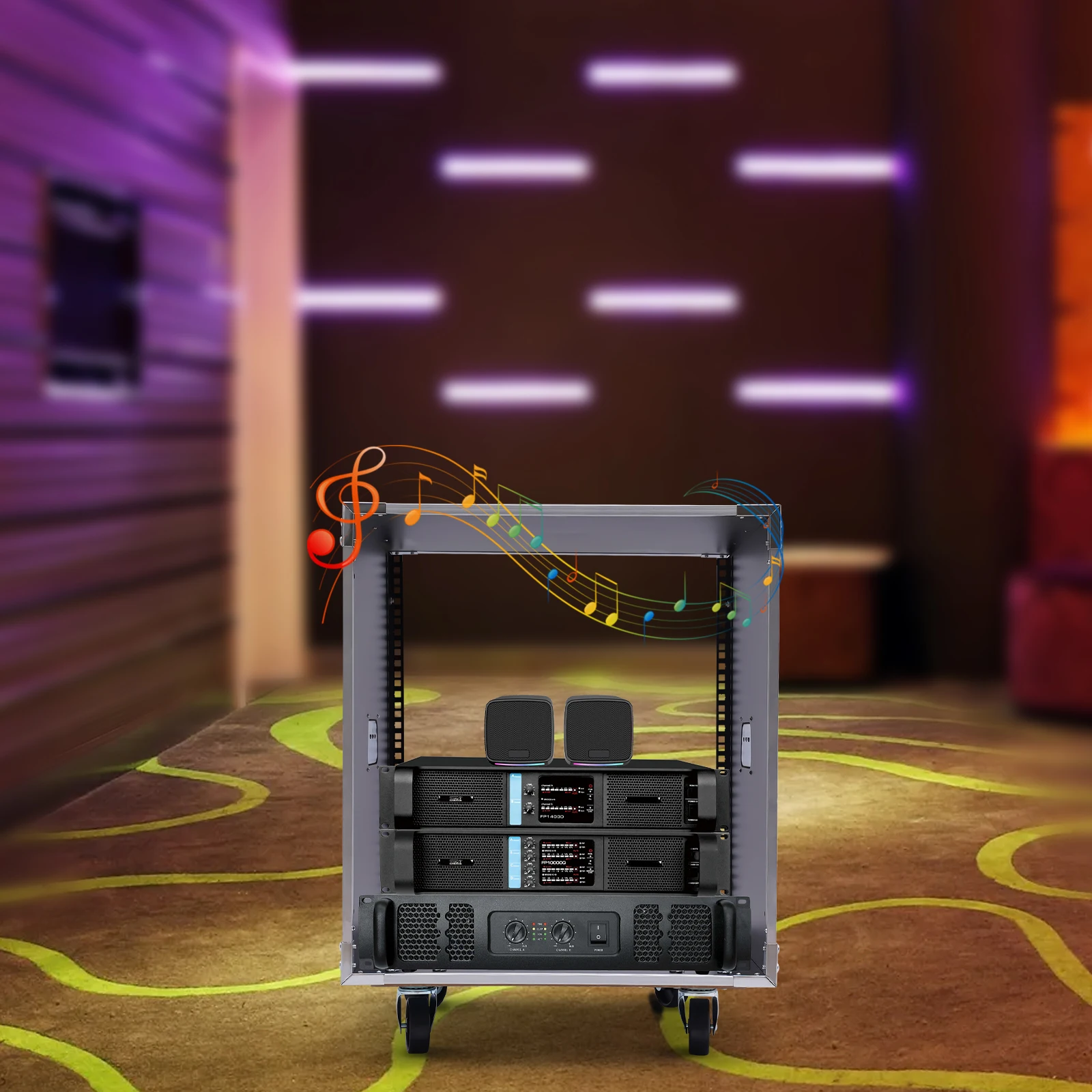 12U-Portable-Rolling-Network-Rack-Built-in-Handles-Swivel-Caster-Wheels ...