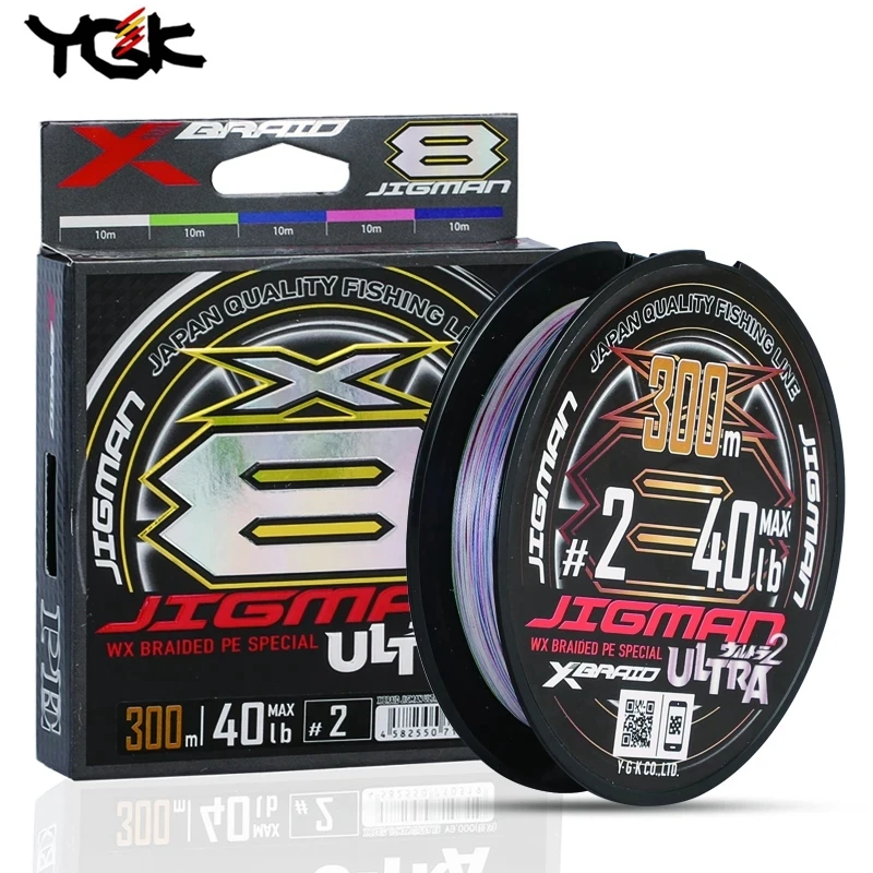 YGK-Upgrade-X8-Braid-Jigman-Ultra-PE-Fishing-Line-Multicolored-High-Strength-Ocean-Fishing-Line ...