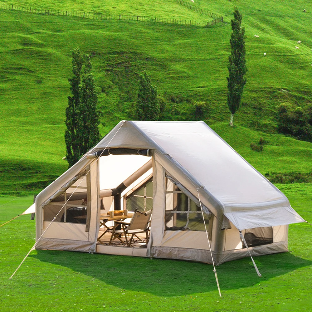 Outdoor-Waterproof-Inflatable-Tent-Portable-Easy-Setup-Camping-Tent ...