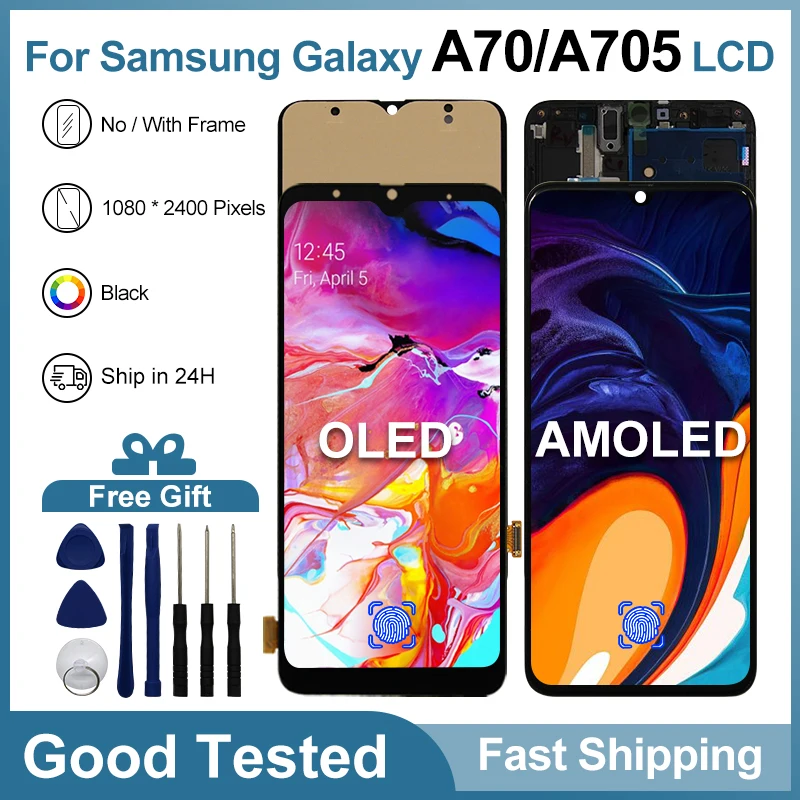Super-AMOLED-para-Samsung-Galaxy-A70-pantalla-LCD-Digitalizador-de-pantalla-t-ctil-para-Samsung ...